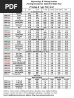 Photostat Union Price List | PDF