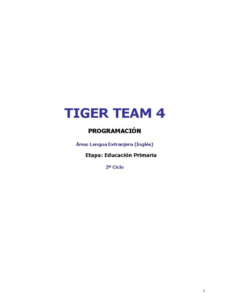Tiger Team | PDF | Reino Unido | Aprendizaje