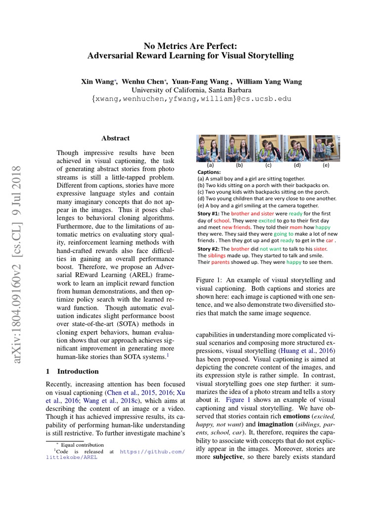 Adversial Reward Learning | PDF | Mathematical Optimization | Storytelling