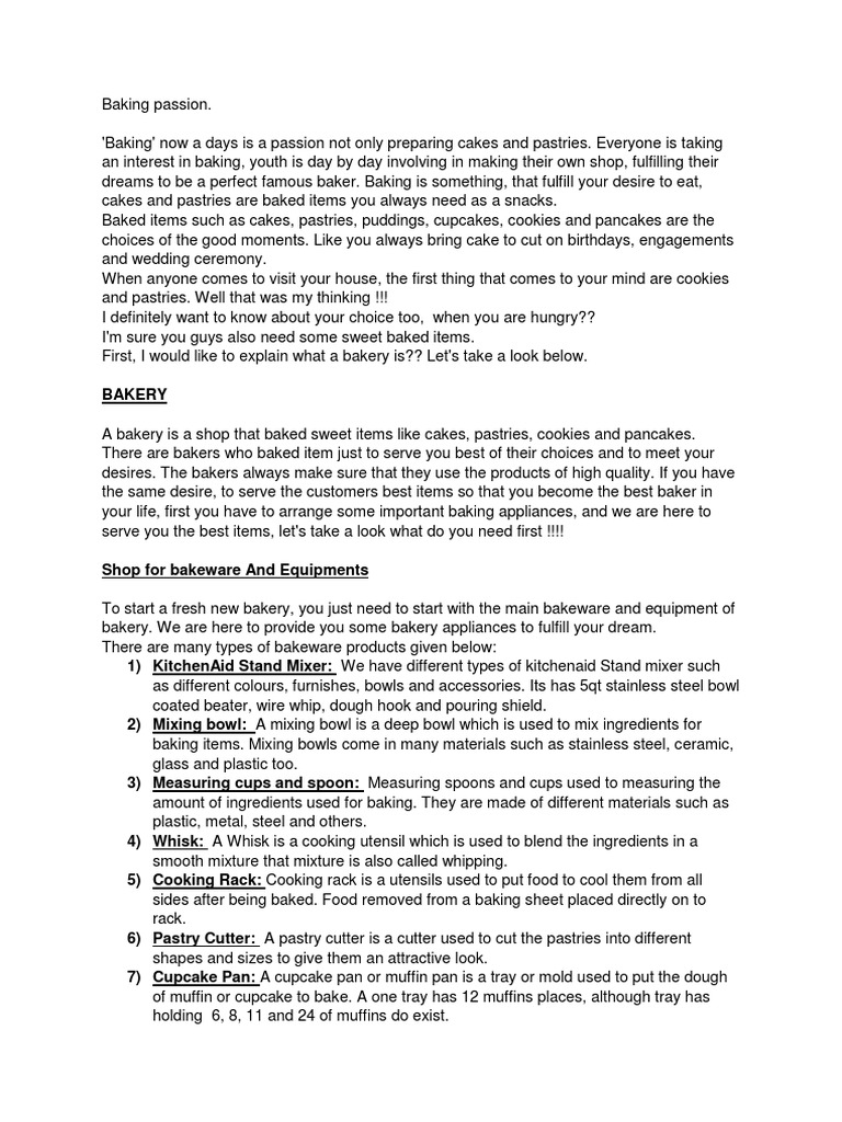 Baking Passion Blog | PDF | Baking | Cupcake