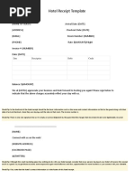 Hotel Pick-Up Report Template | PDF | Pricing | Business