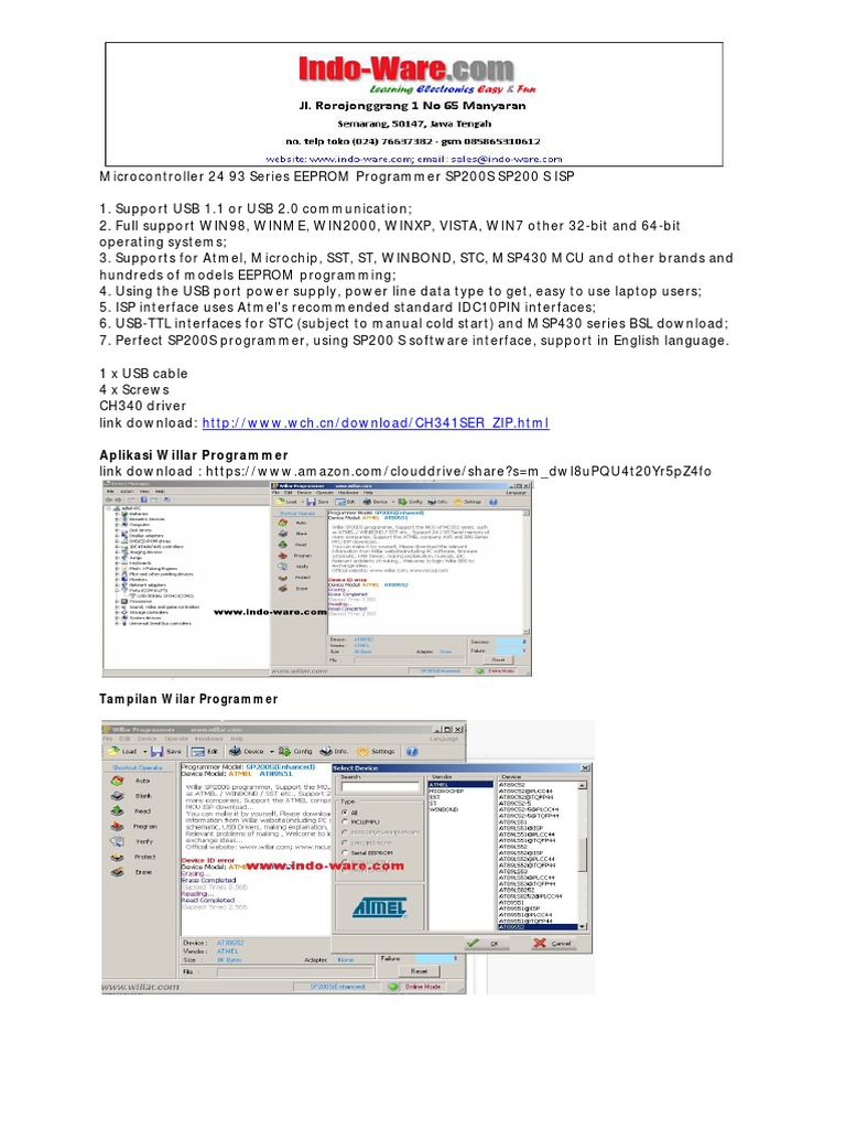 Aplikasi Willar Programmer | PDF