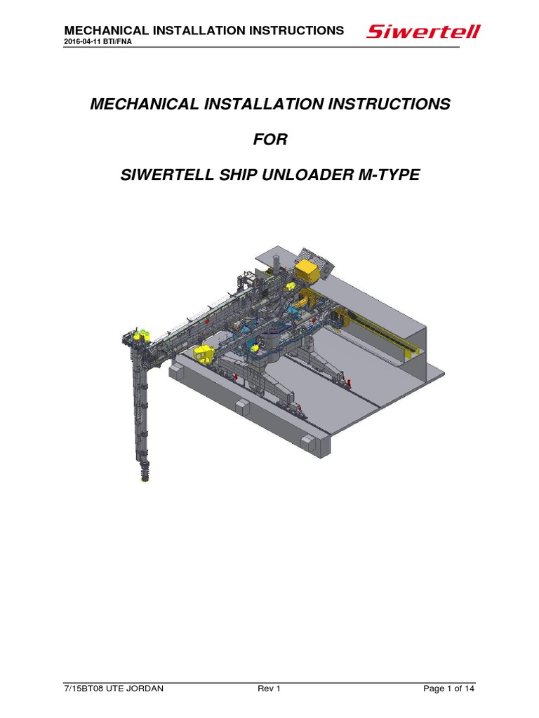 1 - 4a - Installation Instructions Mechanical M-Type | PDF | Elevator ...