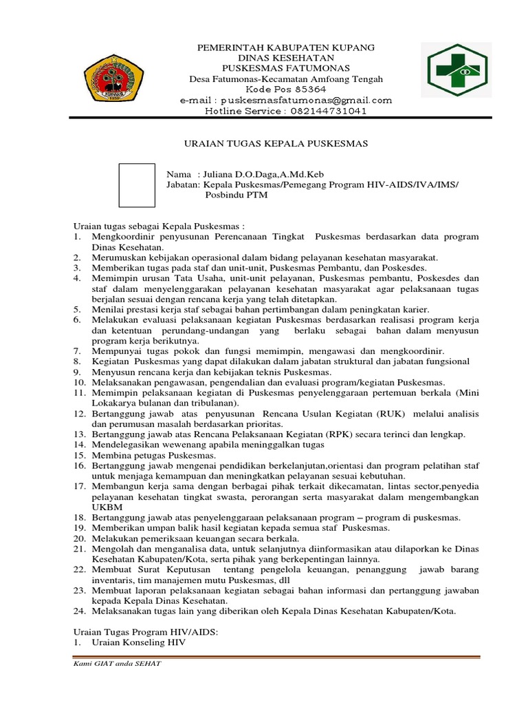 Uraian Tugas Individu FATUMONAS | PDF | Pengembangan Diri | Kesehatan Holistik