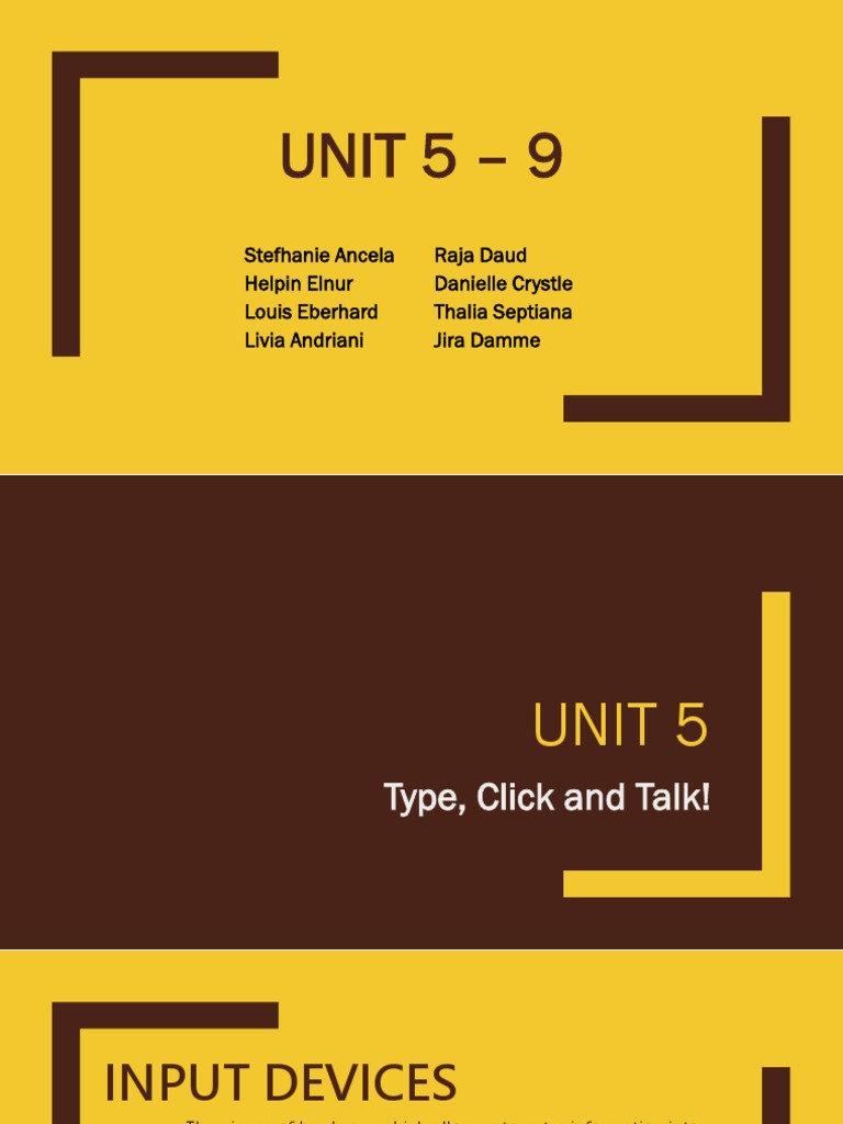 Unit 5-9 | PDF | Printer (Computing) | Computer Keyboard