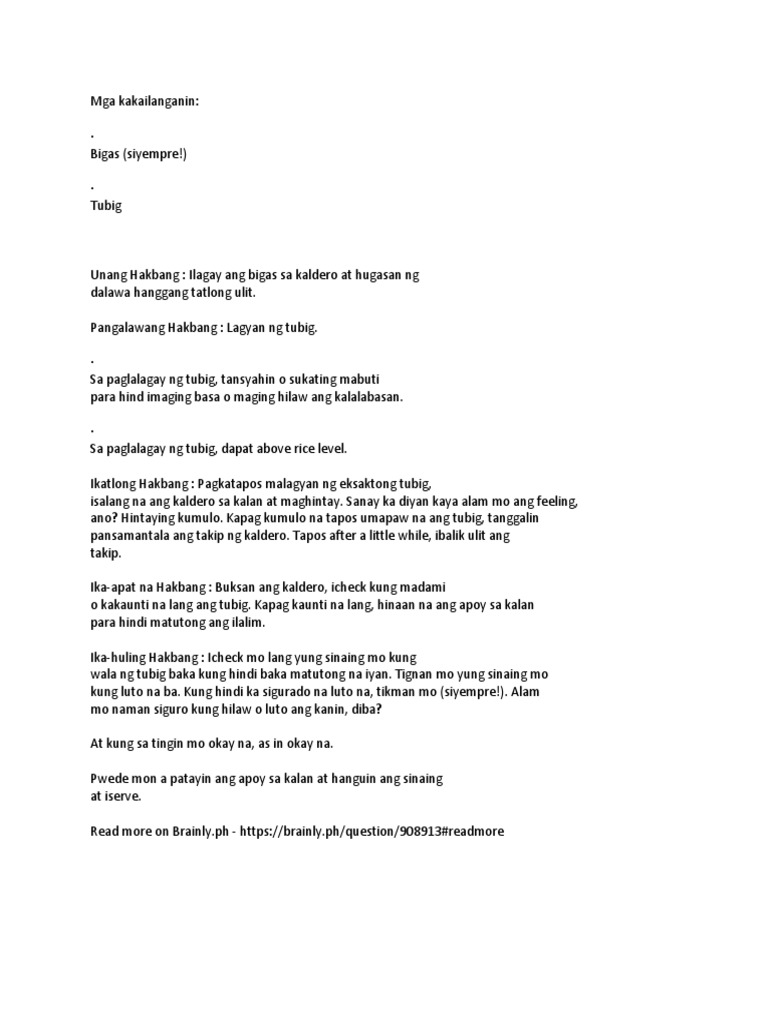 Deric Paraan NG Pagsasaing | PDF