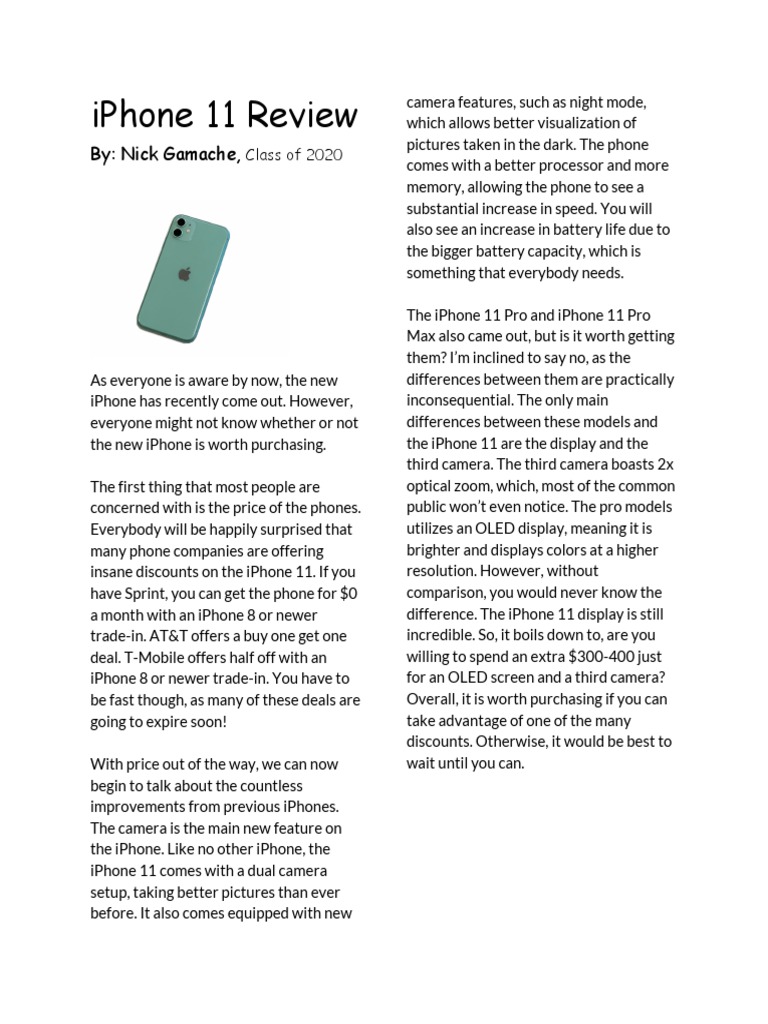 Iphone 11 | PDF | I Phone | Consumer Electronics