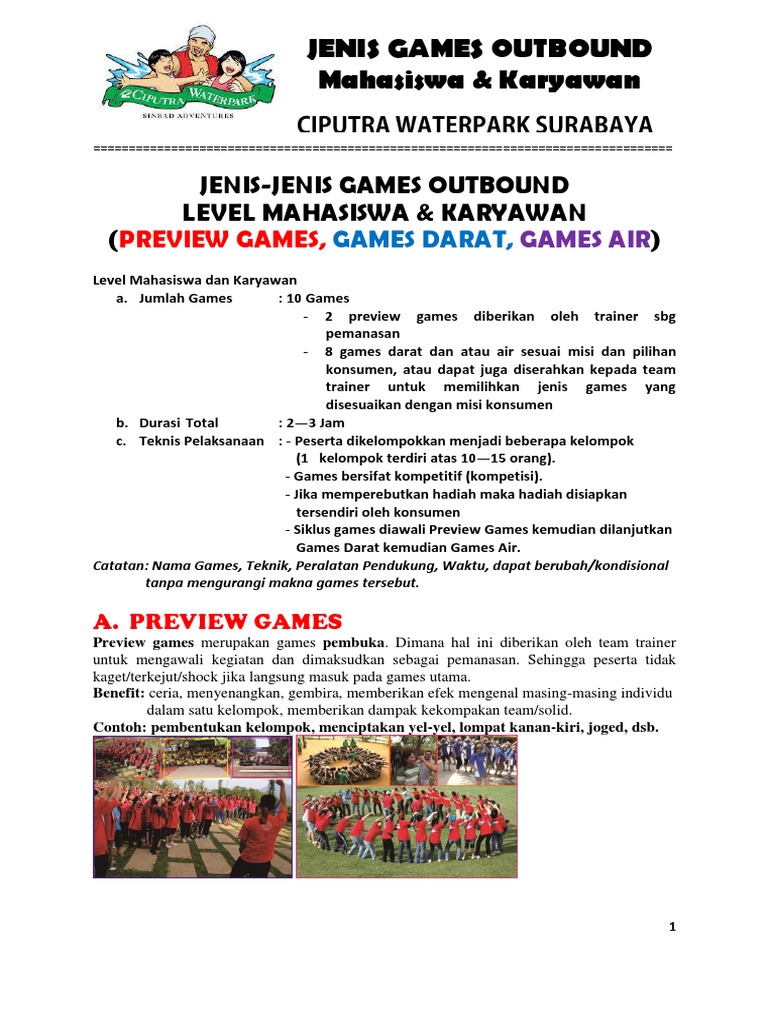 Jenis Games (Full Preview-darat-Air) | PDF