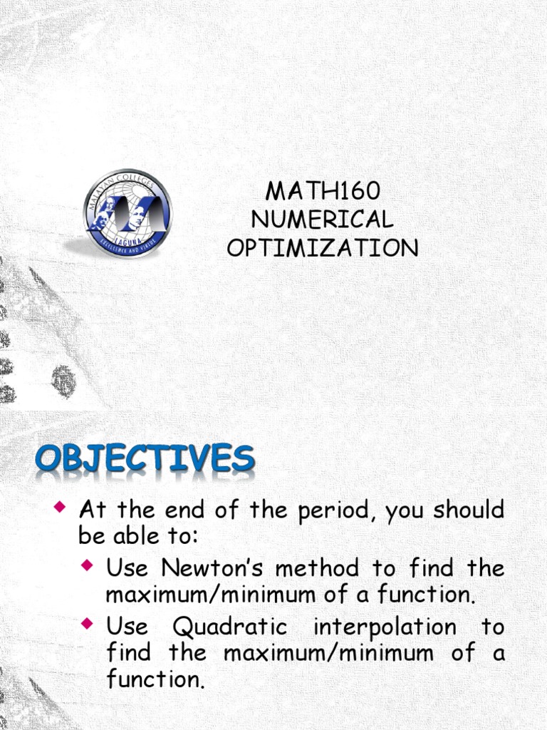 3 Numerical Optimization | PDF | Mathematical Optimization | Numerical ...