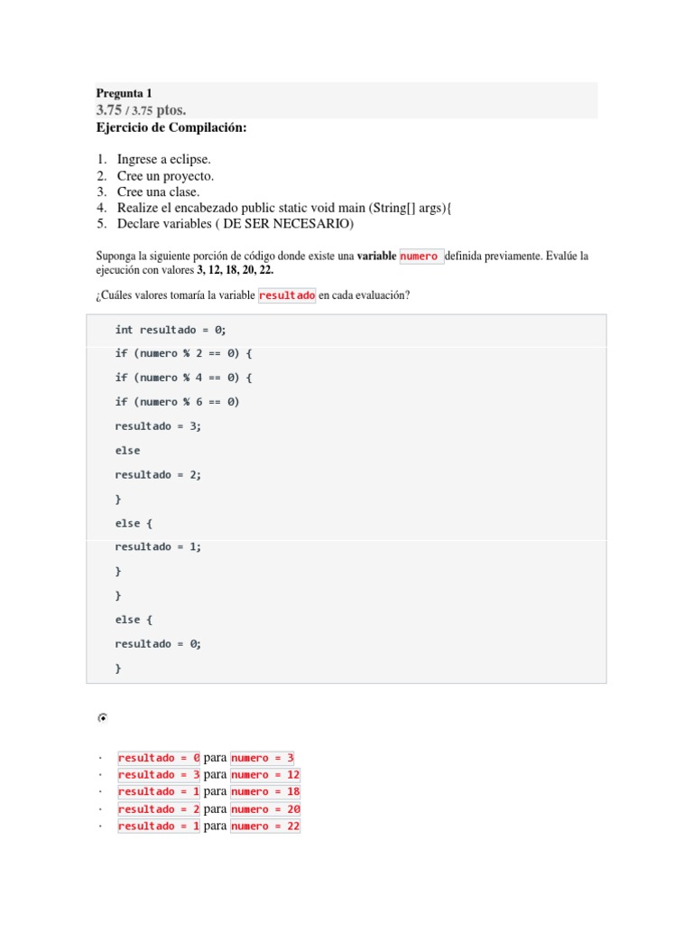 Parcial 4 Programacion de Computadores | Descargar gratis PDF | Java ...