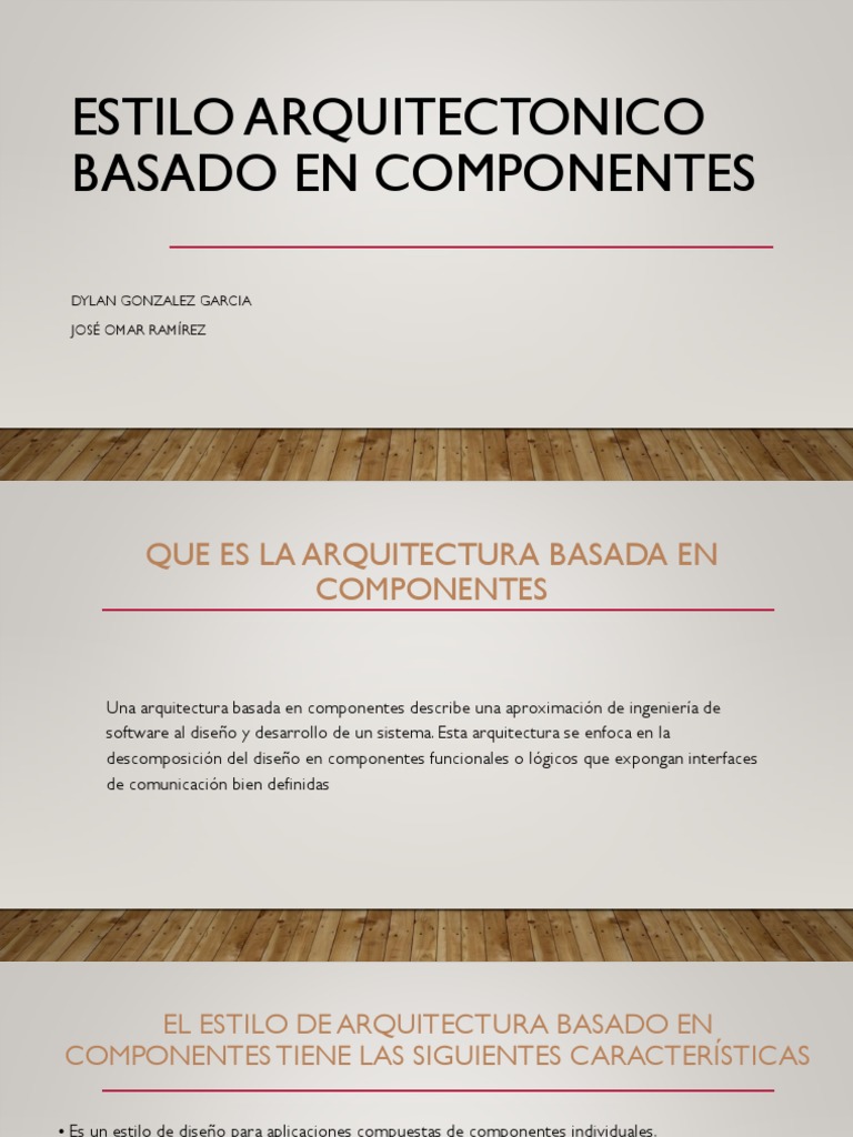 Component-Based Architectural Style | PDF | Arquitectura de software ...