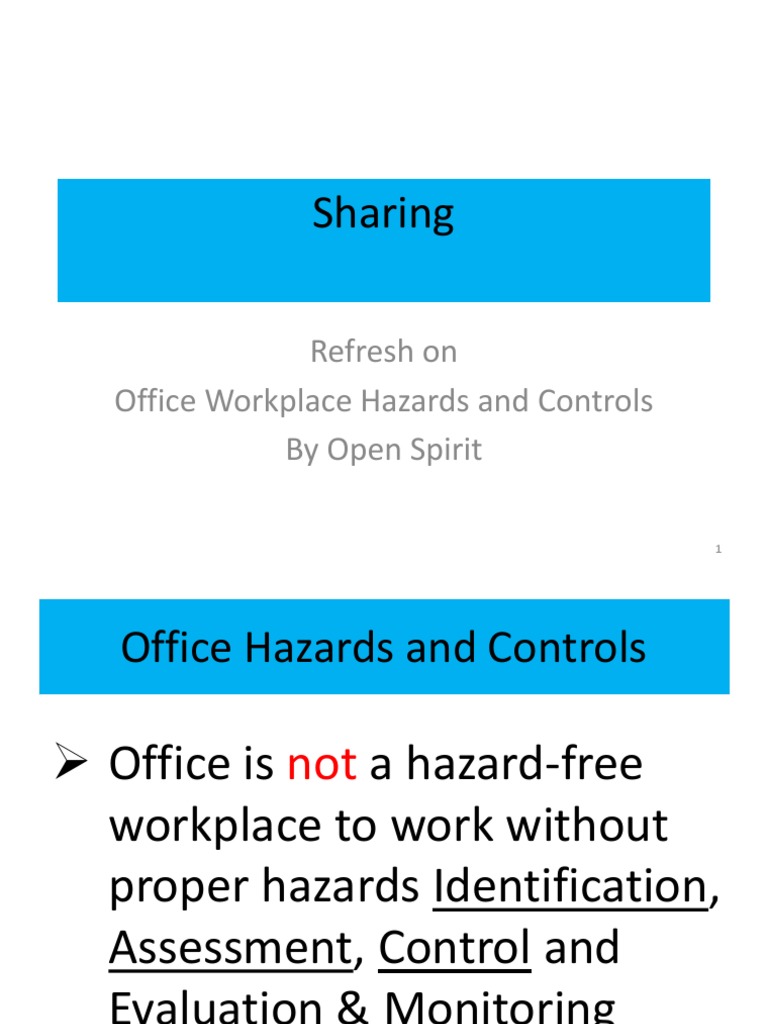 Office Hazards and Controls | PDF | Lighting | Safety
