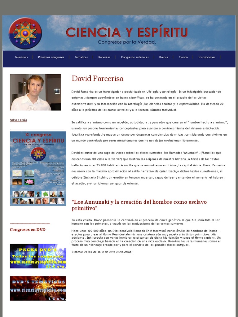 David Parcerisa Los Annunaki y La Creación Del Hombre | PDF | Zecharia ...