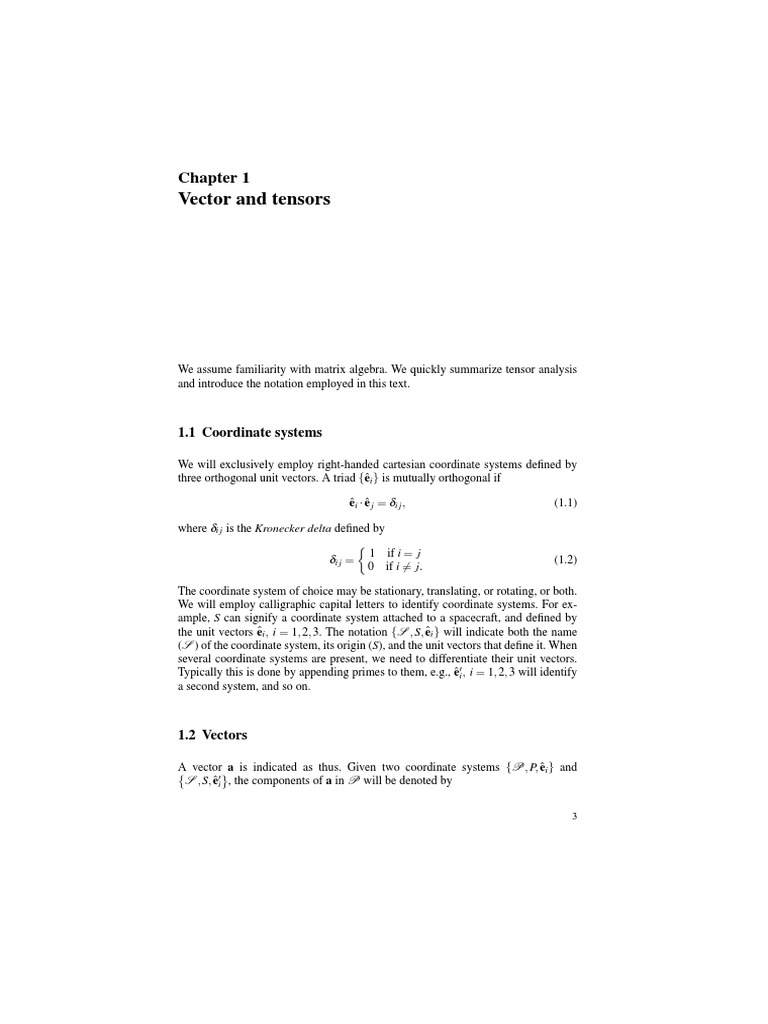 Mathematical Preliminaries Handbook | PDF | Eigenvalues And Eigenvectors | Tensor