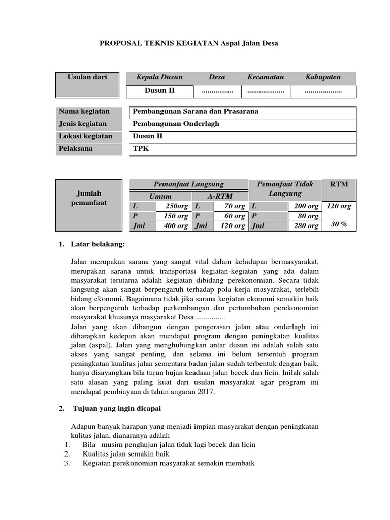 Proposal Teknis | PDF
