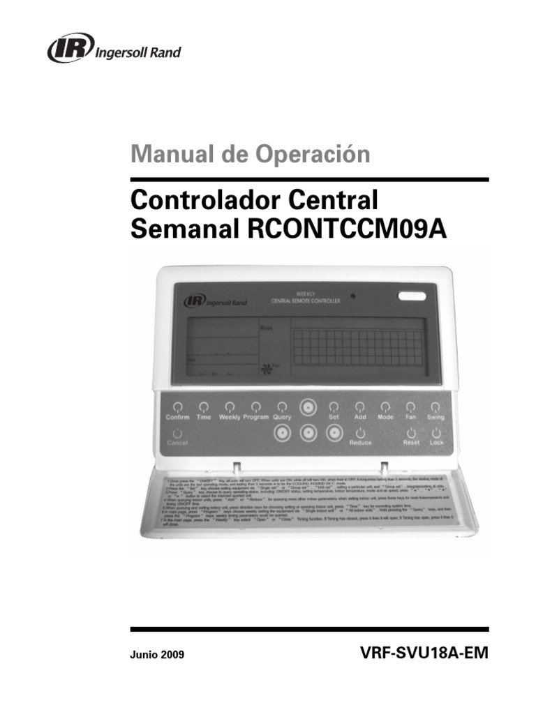 Manual de Controlador TRANE | PDF | Aire acondicionado | Caldera