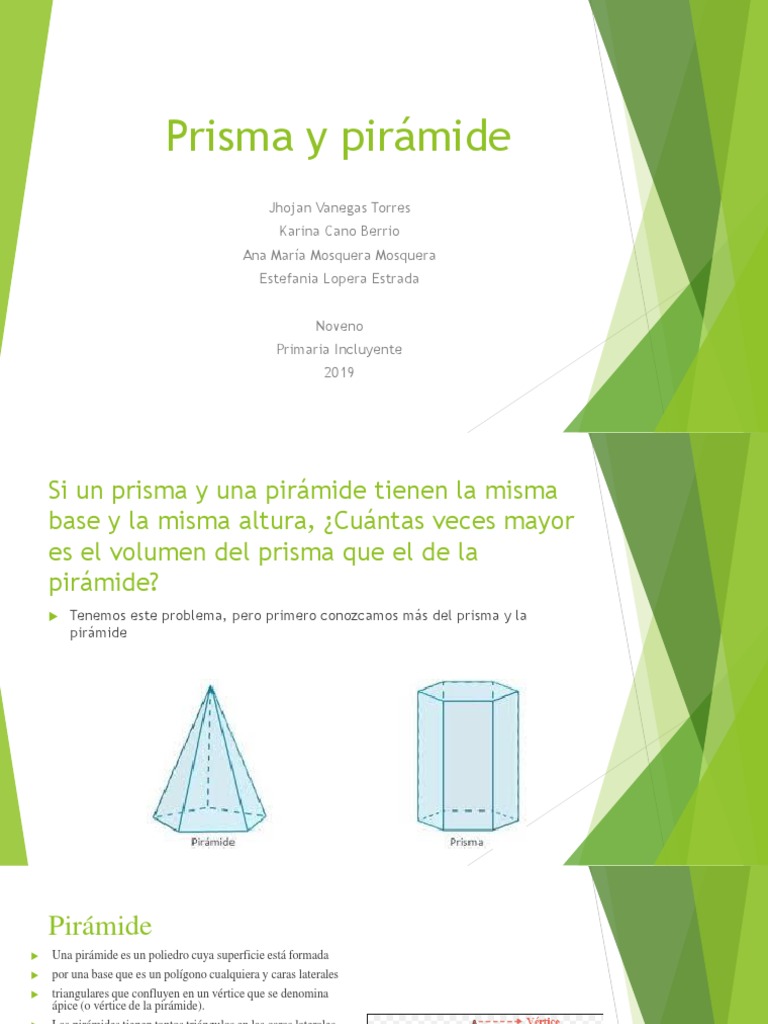 Prisma y Pirámide | PDF | Geometría Convexa | Geometría Elemental