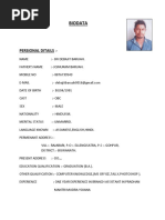 Simple Biodata Format | PDF
