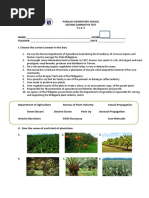 Periodical Test - TLE-AGRI 6 - Q1 | PDF | Compost | Seed