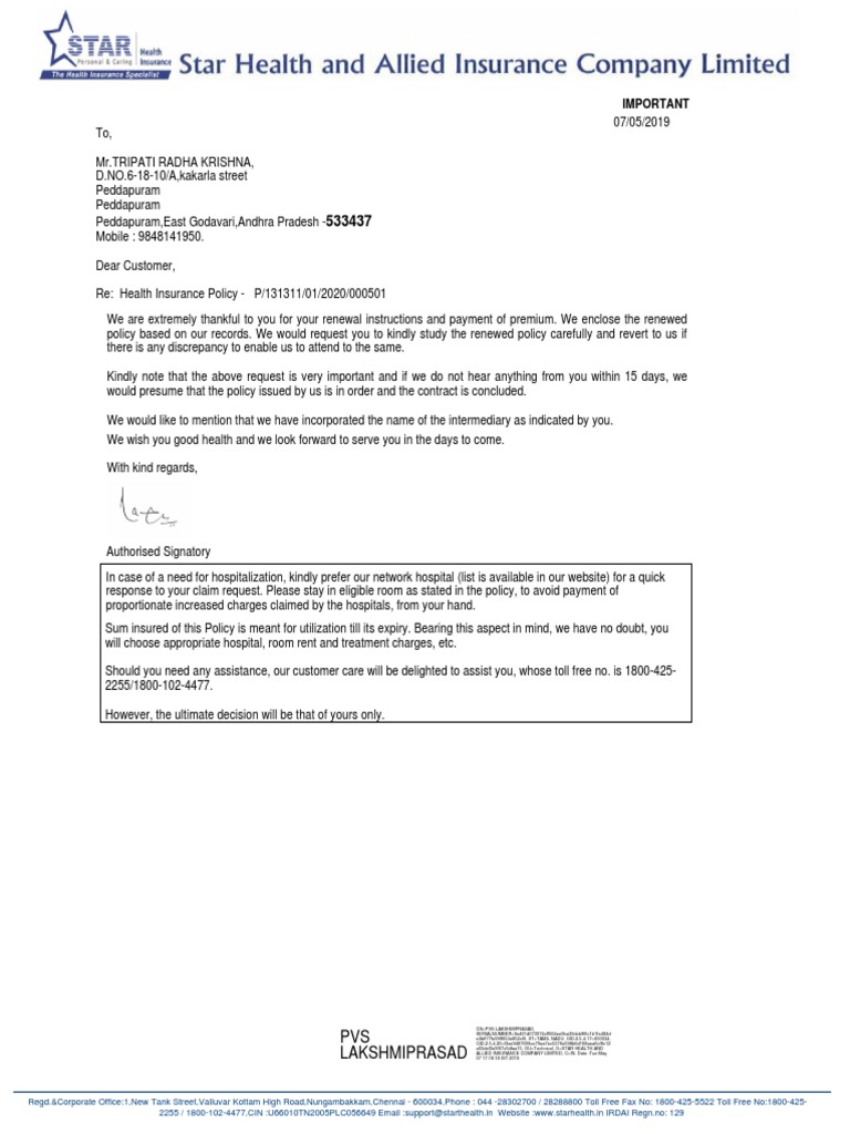 Star Health Policy | PDF | Insurance Policy | Insurance