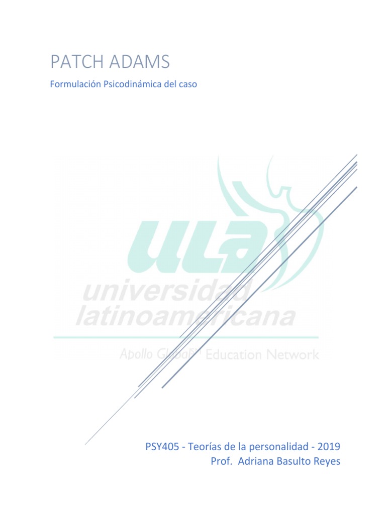 Análisis Psicodinámico de Patch Adams | PDF | Carné de identidad | Depresión (estado de ánimo)