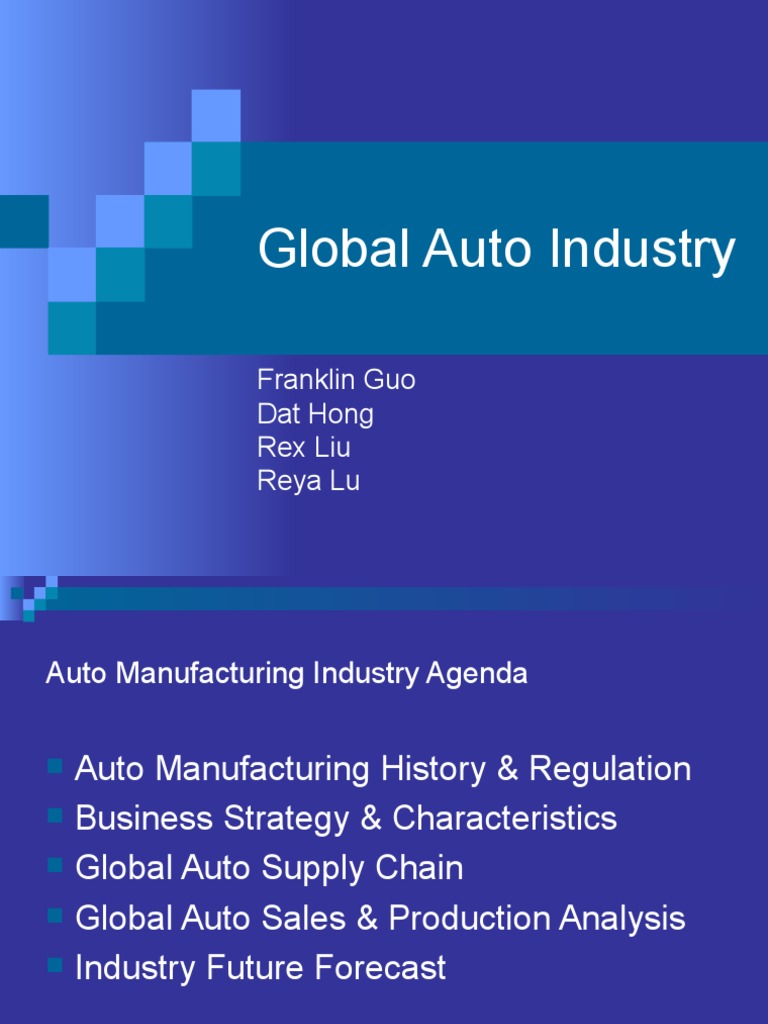 Global Auto Industry Report | PDF | General Motors | Bmw