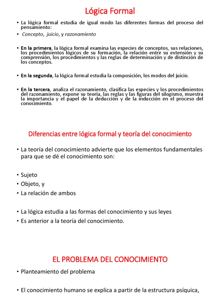 Conceptos y Ejemplos de Lógica Formal | PDF | Conocimiento | Teoría