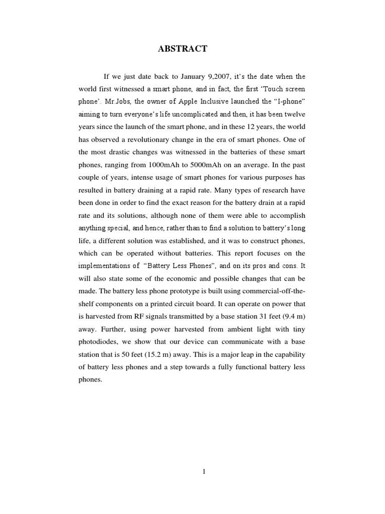 Battery Less Phones | Download Free PDF | P–N Junction | Diode