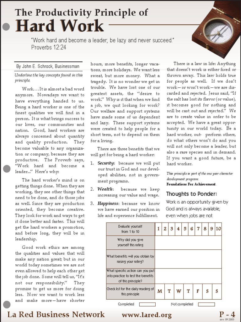 Hard Work | PDF | Leadership | Economies