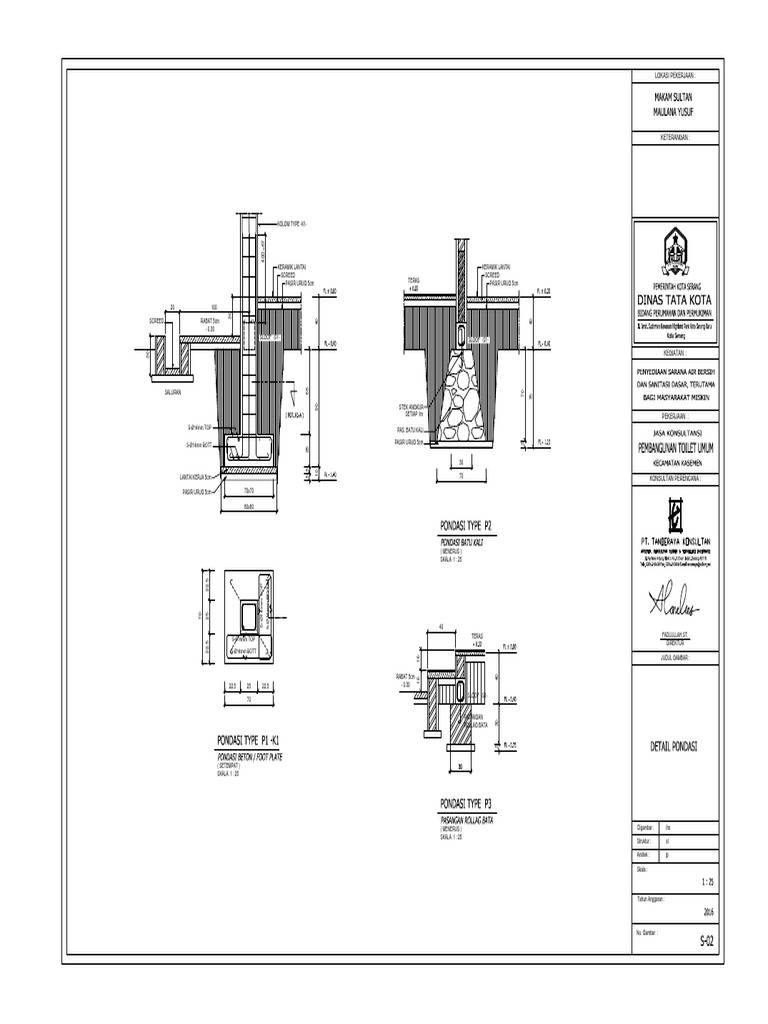 Rencana Tata Letak Lantai dan Struktur Dasar Bangunan | PDF