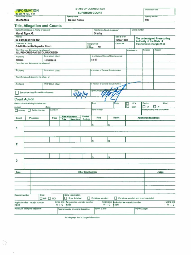 Mucaj - Arrest Warrant - 1900066789 - Redacted | PDF