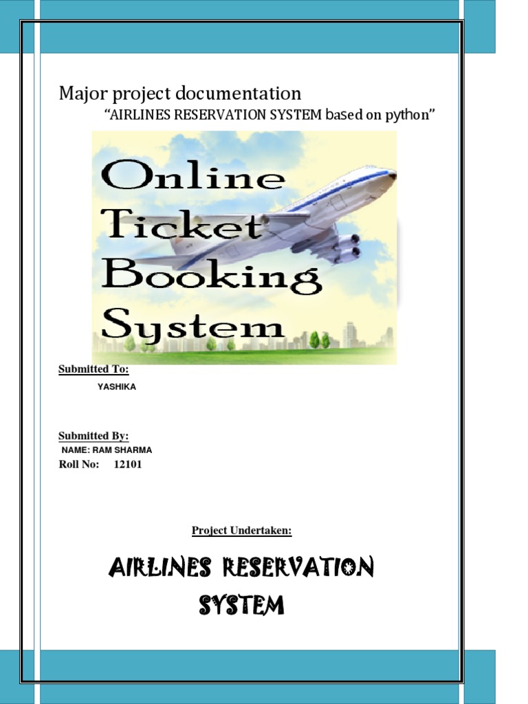 Major Project Documentation: Airlines Reservation System | PDF ...