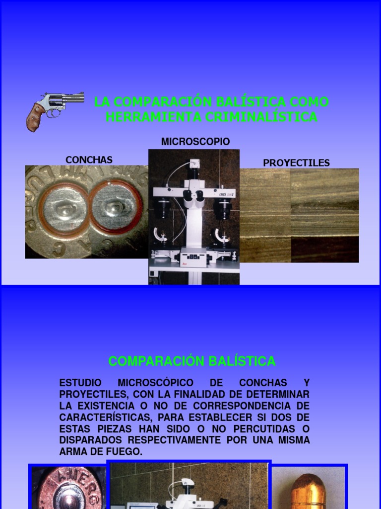 Balistica Comparativa | PDF | Balística | Armas de fuego