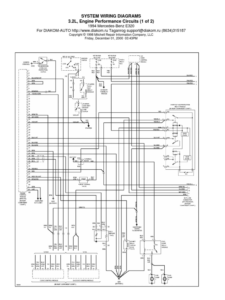 System Wiring Diagrams 3.2L, Engine Performance Circuits (1 of 2) | PDF
