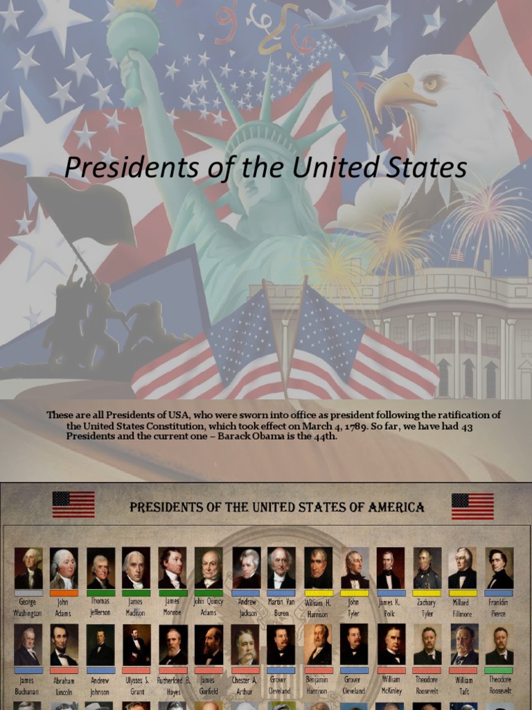 Overview of U.S. Presidents History | PDF | Presidents Of The United ...