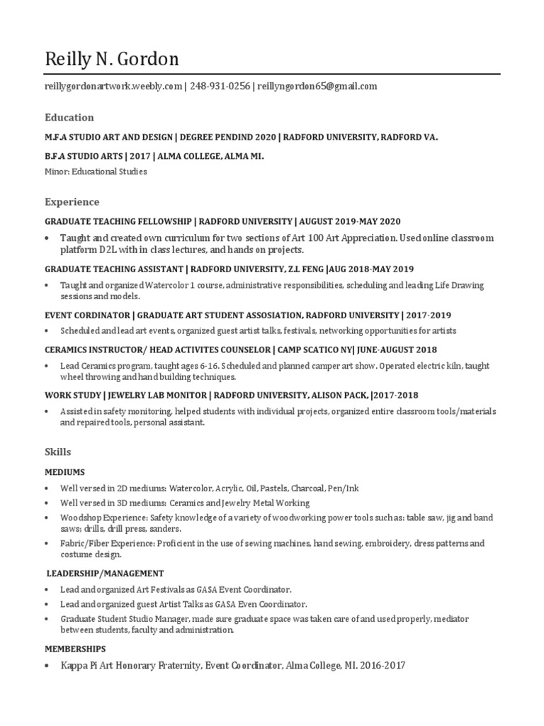Resume 19 Draft | PDF | Career & Growth | Home & Garden