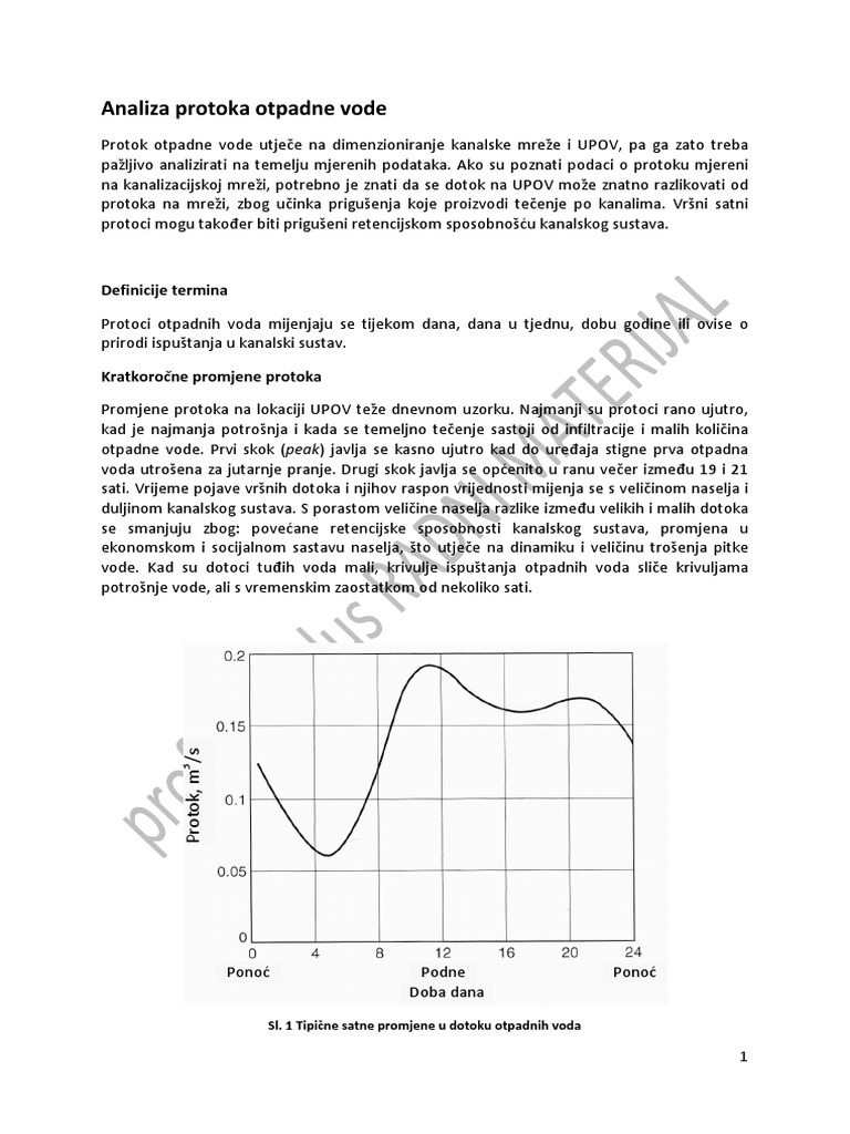 Analiza Protoka Otpadne Vode | PDF