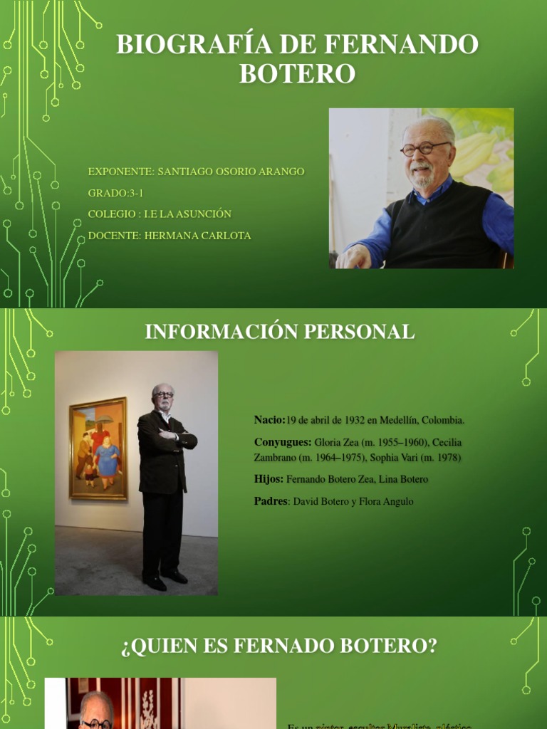 Biografía de Fernando Botero | PDF | Movimientos de arte | Artes plásticas