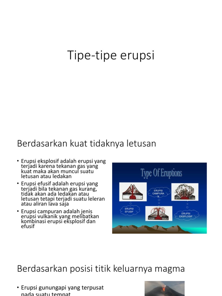 Tipe-Tipe Erupsi Vulkanik | PDF