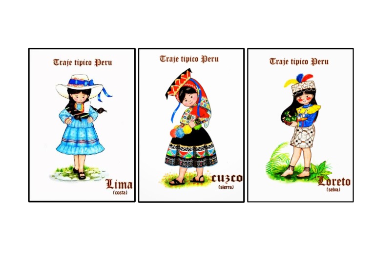 Trajes Típicos de Las Regiones Del Perú | PDF