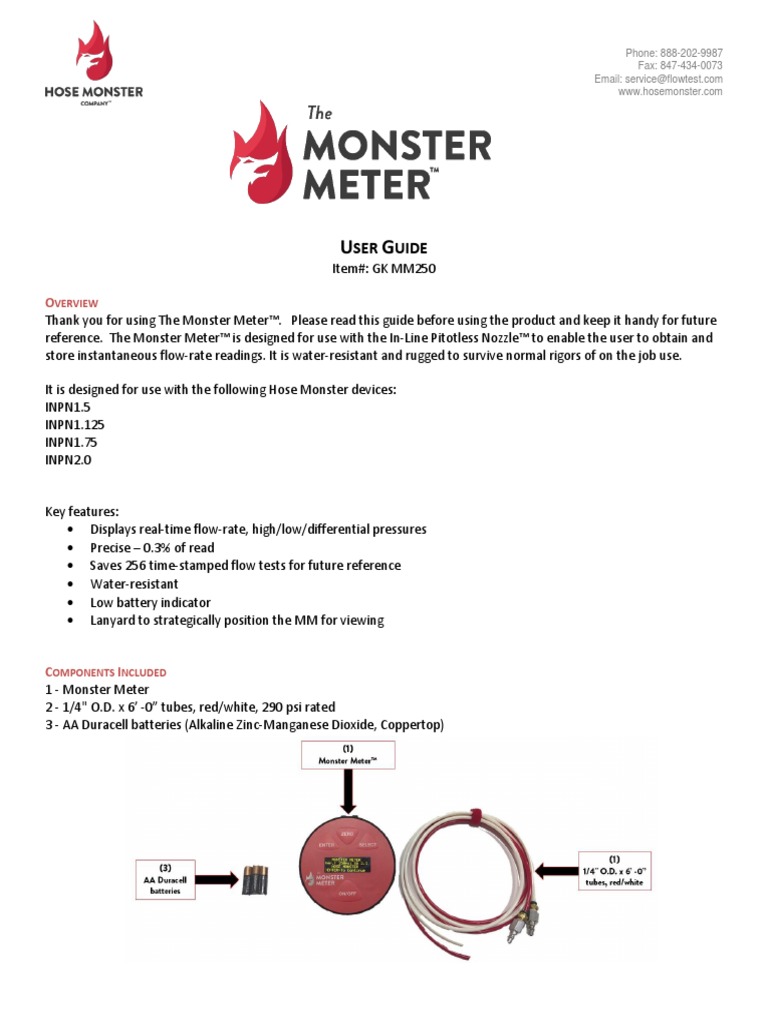 Monster Meter Users Guide 2018 | PDF | Manufactured Goods | Nature