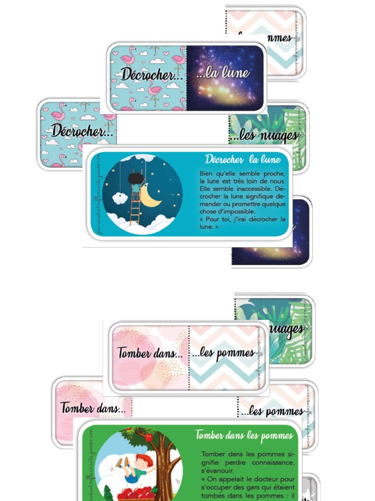 Jeu Expressions Idiomatiques | PDF