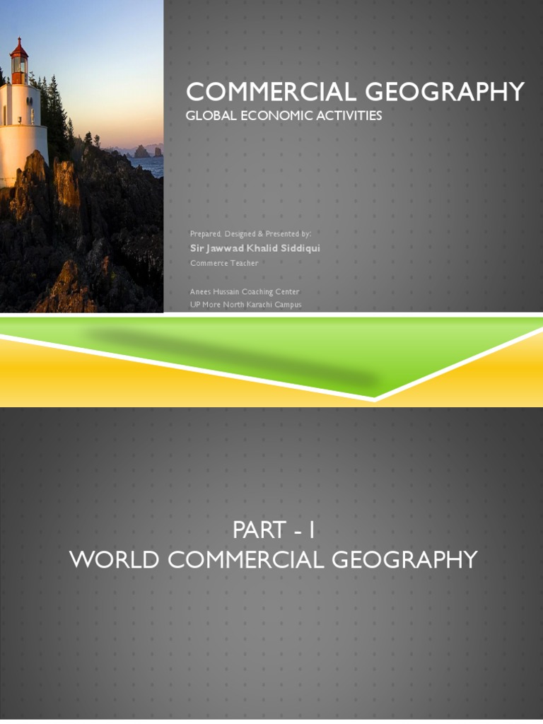 Commercial Geography CH 01 | PDF | Geography | Human
