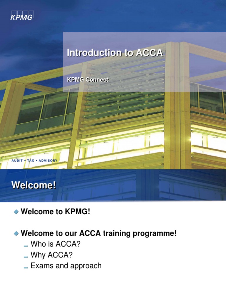 2 Introduction To ACCA | Download Free PDF | Accounting | Business