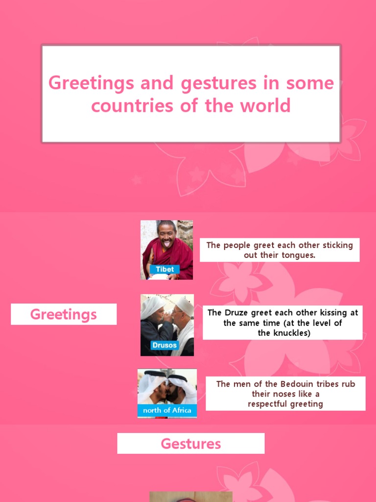 Global Greeting Gestures Explained | PDF