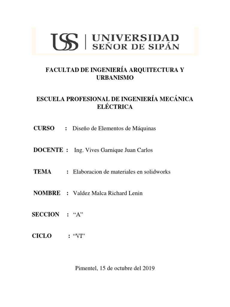 Trabajo de Diseño | PDF | Ingeniería | Ingeniería mecánica