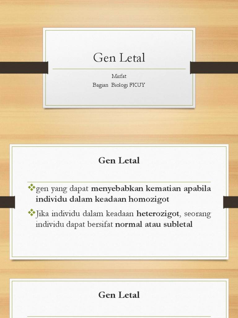 Gen Letal | PDF