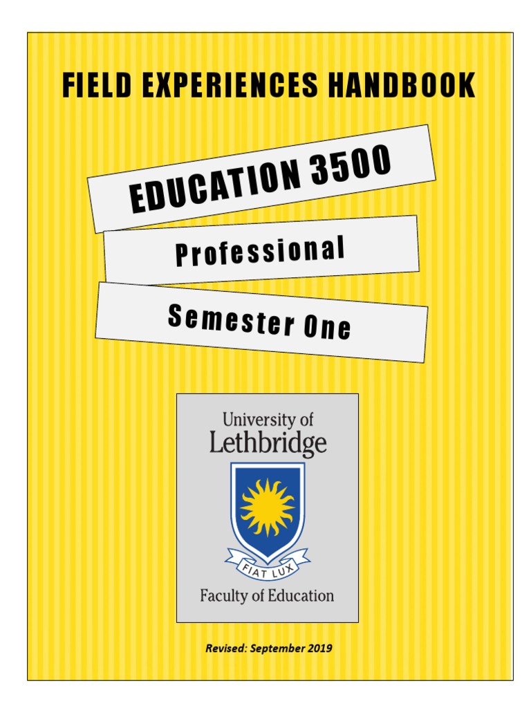 Ed 3500 Handbook | Download Free PDF | Teachers | Educational Assessment