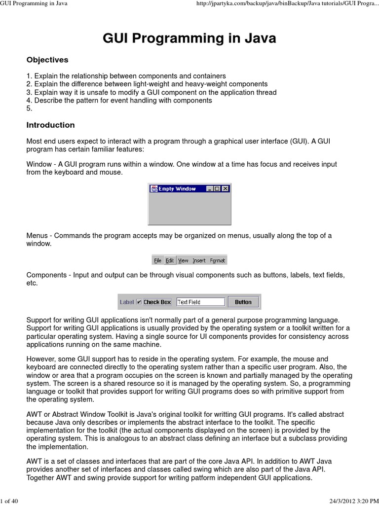 Java Gui | PDF | Systems Engineering | Information Technology Management