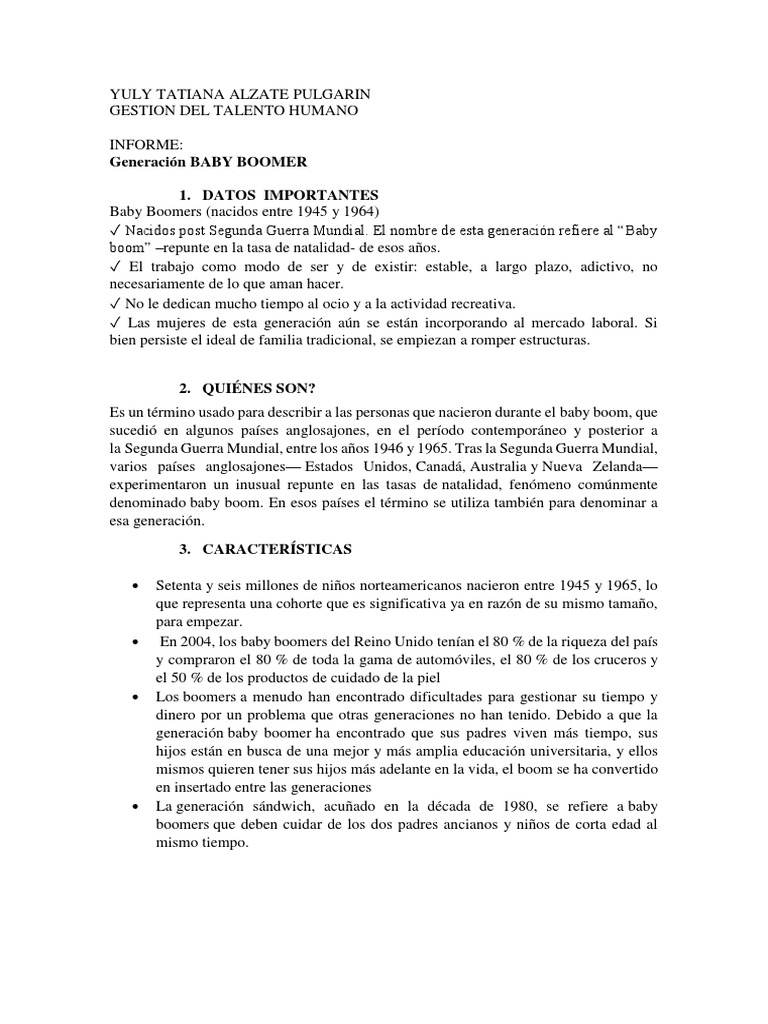 Baby Boomers | PDF | Baby Boomers